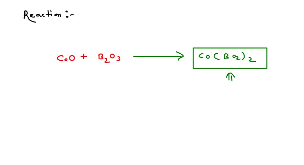 SOLVED:In the borax bead test of Co^2+, the blue colour of bead is due ...
