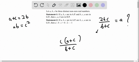 ⏩SOLVED:Let a, b, c be three distinet non-zero real numbers.… | Numerade