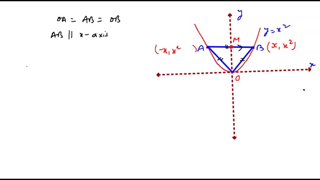 SOLVED:In the following figure, O A B is equilateral, and A B is ... SOLVED:In the following figure, O A B is equilateral, and A B is ...