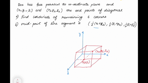 SOLVED:Opposite vertices of a rectangular box whose edges are parallel to the coordinate axes ...
