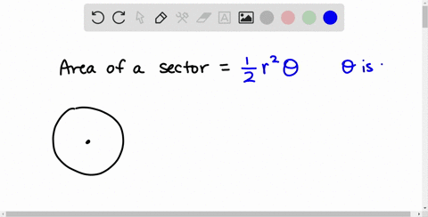 SOLVED:The area A of a sector of a circle with radius r and central ...