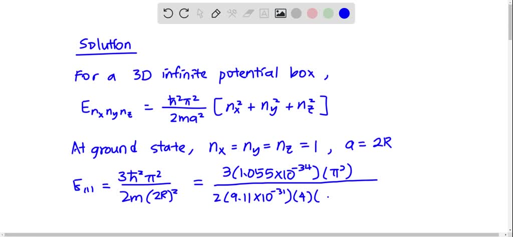 Calculate The Ground State Energy For An Electron Confined To A Cubic