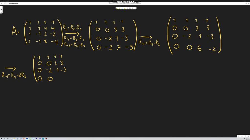 ⏩SOLVED:Use Gaussian elimination to find the determinant of the… | Numerade