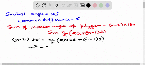 SOLVED:The interior angles of a polygon are in arithmetic progression ...