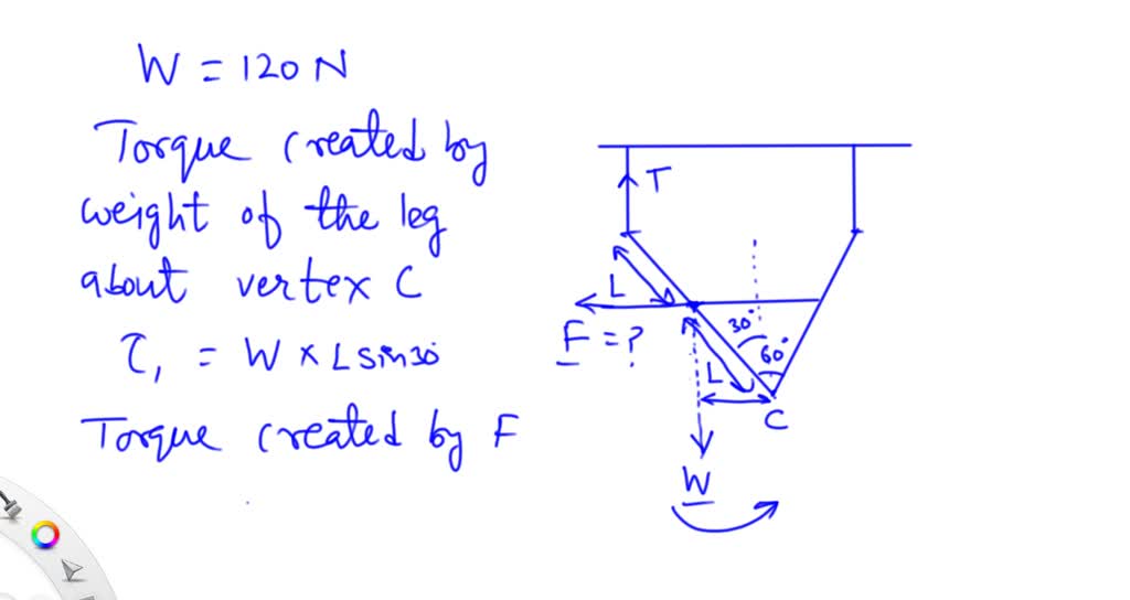 The drawing shows an inverted "A" that is suspended from the ceiling by ...