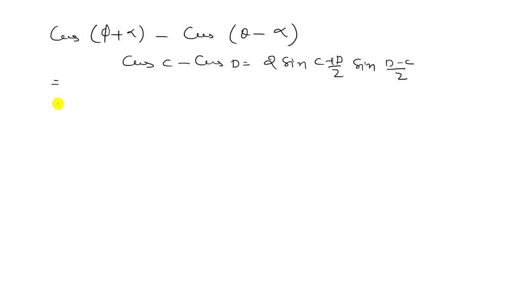 SOLVED:Use the sum-to-product formulas to write the sum or difference ...