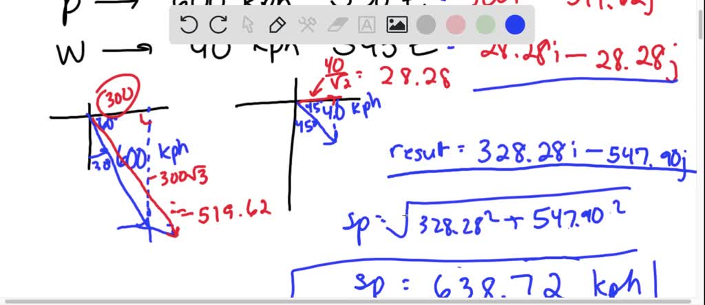 SOLVED:Ground Speed and Direction of an Airplane An airplane has an ...