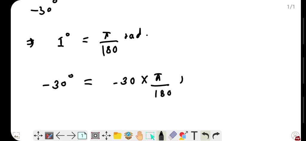 SOLVED:In Problems 35-46, convert each angle in degrees to radians ...