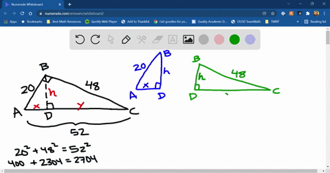 SOLVED:First identify similar triangles and explain why they are ...
