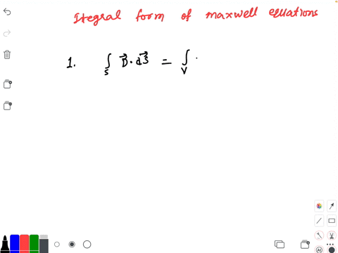 SOLVED: Write Maxwell's equations in integral form and give their physical significance. | Numerade