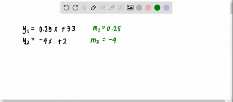 SOLVED:Determine whether the lines are parallel, perpendicular, or neither, and then graph both ...