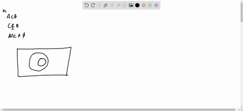 SOLVED: (a) Draw a Venn diagram of three non-empty sets A, B, C so that ...