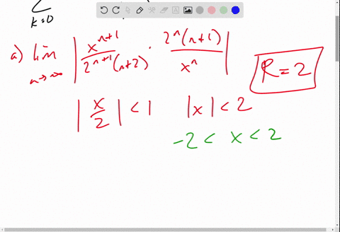 SOLVED:(a) Use the Ratio Test to find the radius of convergence and the ...