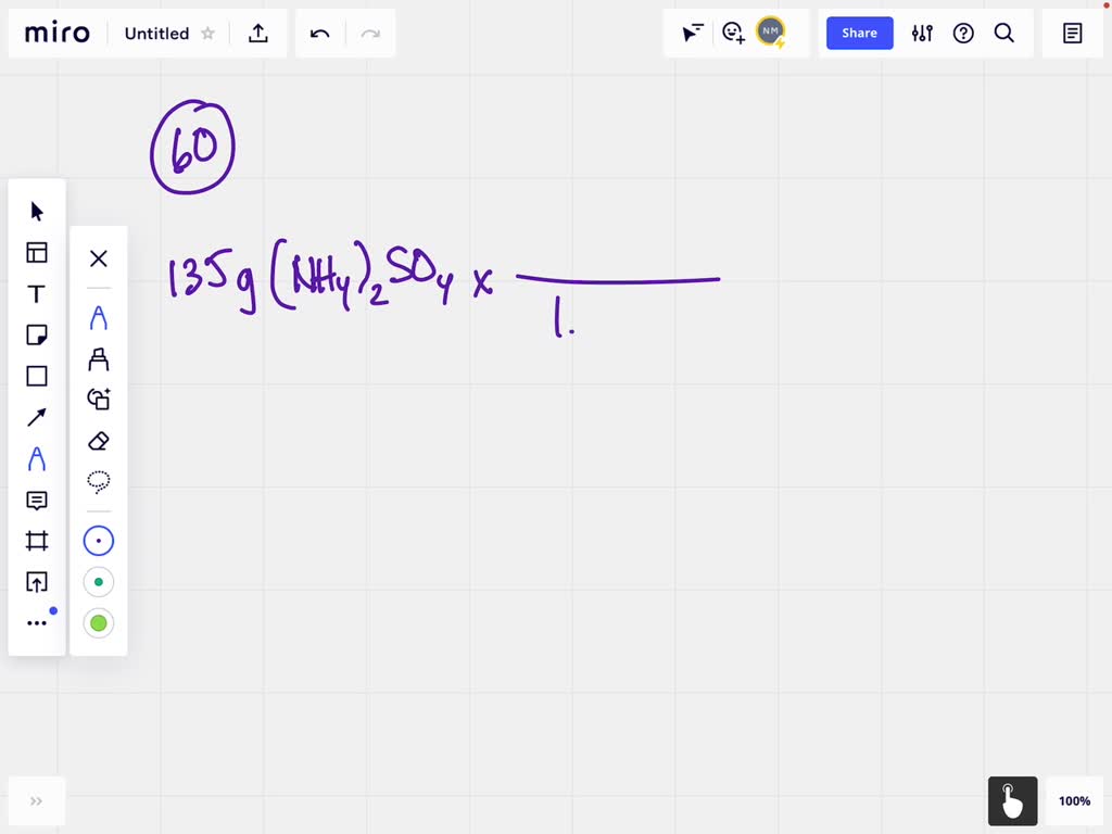 Solved What Volume Of The Solution Of Nh4 2so4 Described In Exercise
