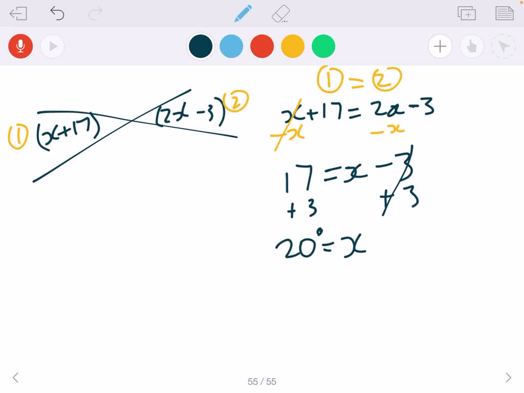SOLVED:Use the problem-solving flowchart. Find the measures of the vertical angles labeled in ...