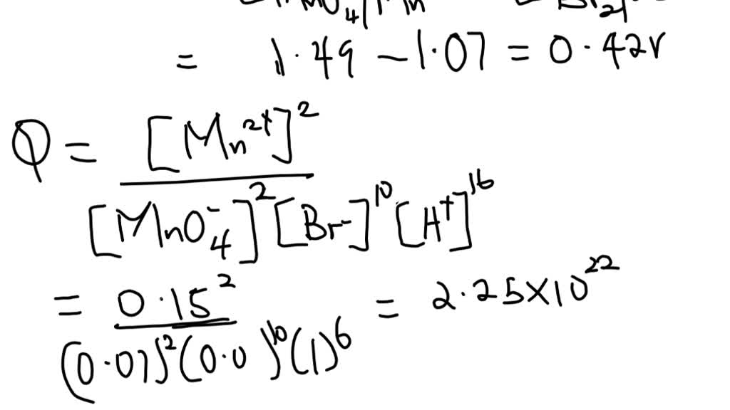 SOLVED:Calculate the cell potential of a cell operating with the following reaction at 25^∘ C ...