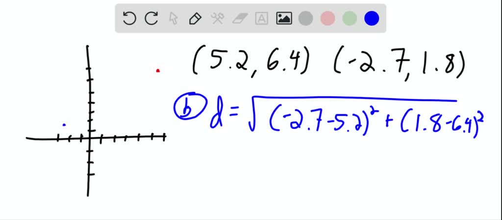 SOLVED:(a) plot the points, (b) find the distance between the points, and (c) find the midpoint ...