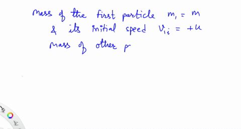 SOLVED:A particle of mass m moving along the x -axis with a velocity component +u collides head ...