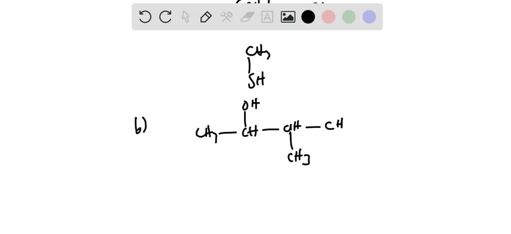 SOLVED: Draw the condensed or line-angle structural formula, if cyclic, for each of the ...