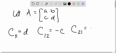 SOLVED:Show that if A is 2 ×2, then Theorem 8 gives the same formula ...