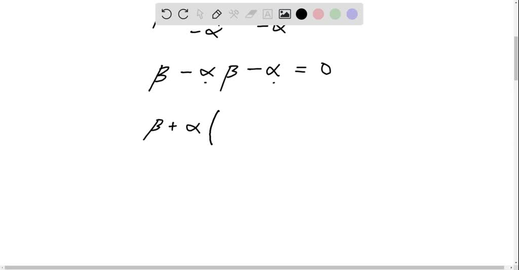 SOLVED:Solve the formula for the specified variable. β=(α)/(1-α) for α