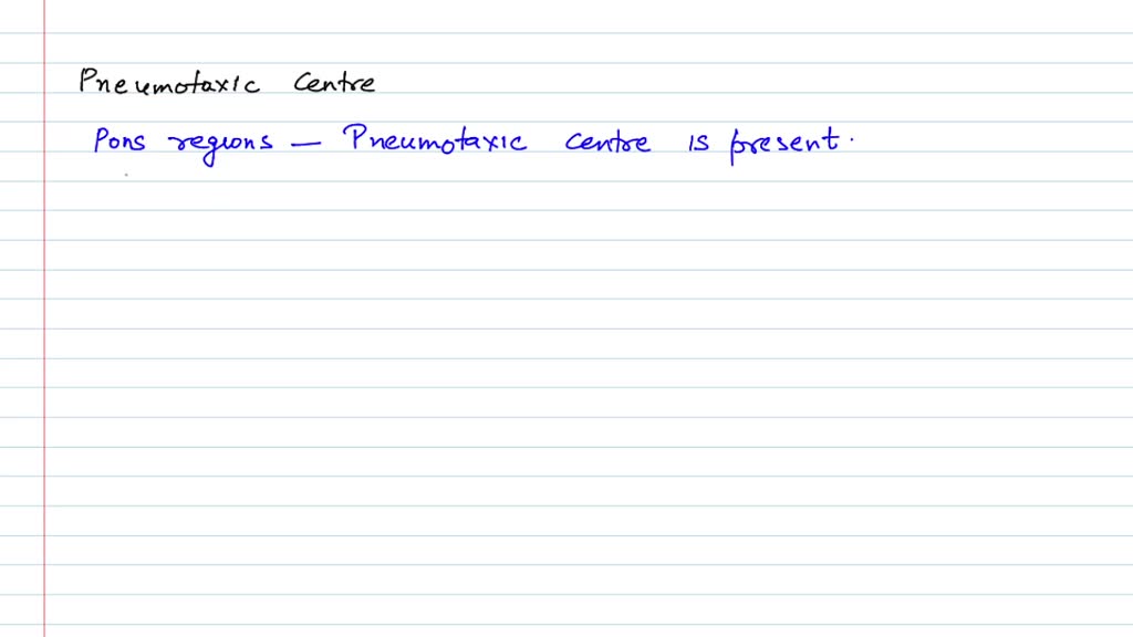 Pneumotaxic centre which can moderate the functions of the respiratory ...