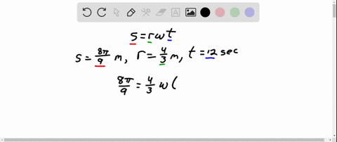 SOLVED:The formula ω=(θ)/(t) can be rewritten as θ=ωt. Using wt for ...