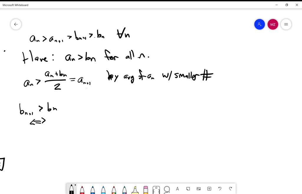 SOLVED:Suppose αand βare real numbers such that 0 ≤β≤α. Let a1:=α, b1:=β and an+1:=(an+bn)/(2 ...