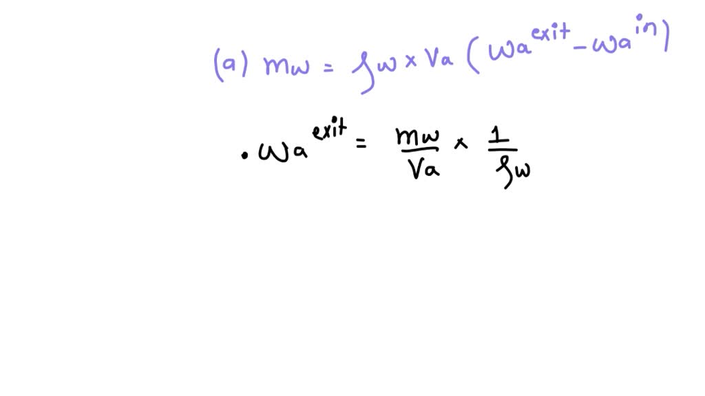 SOLVED:Moist air at 27^∘ C, 1 atm, and 50 % relative humidity enters an ...
