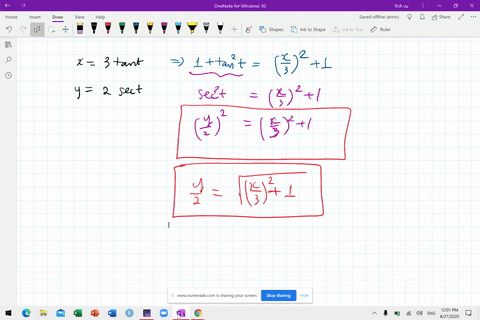 SOLVED:For each plane curve (a) graph the curve, and (b) find a rectangular equation for the ...