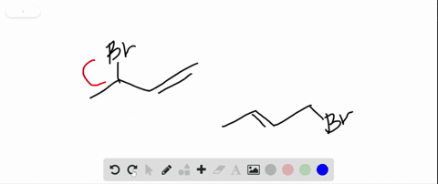 3-Bromo-1-butene and 1-bromo-2-butene undergo SN1 reaction...