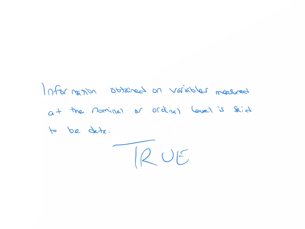 SOLVED: Data on the numerical scale can be easily changed to the ...