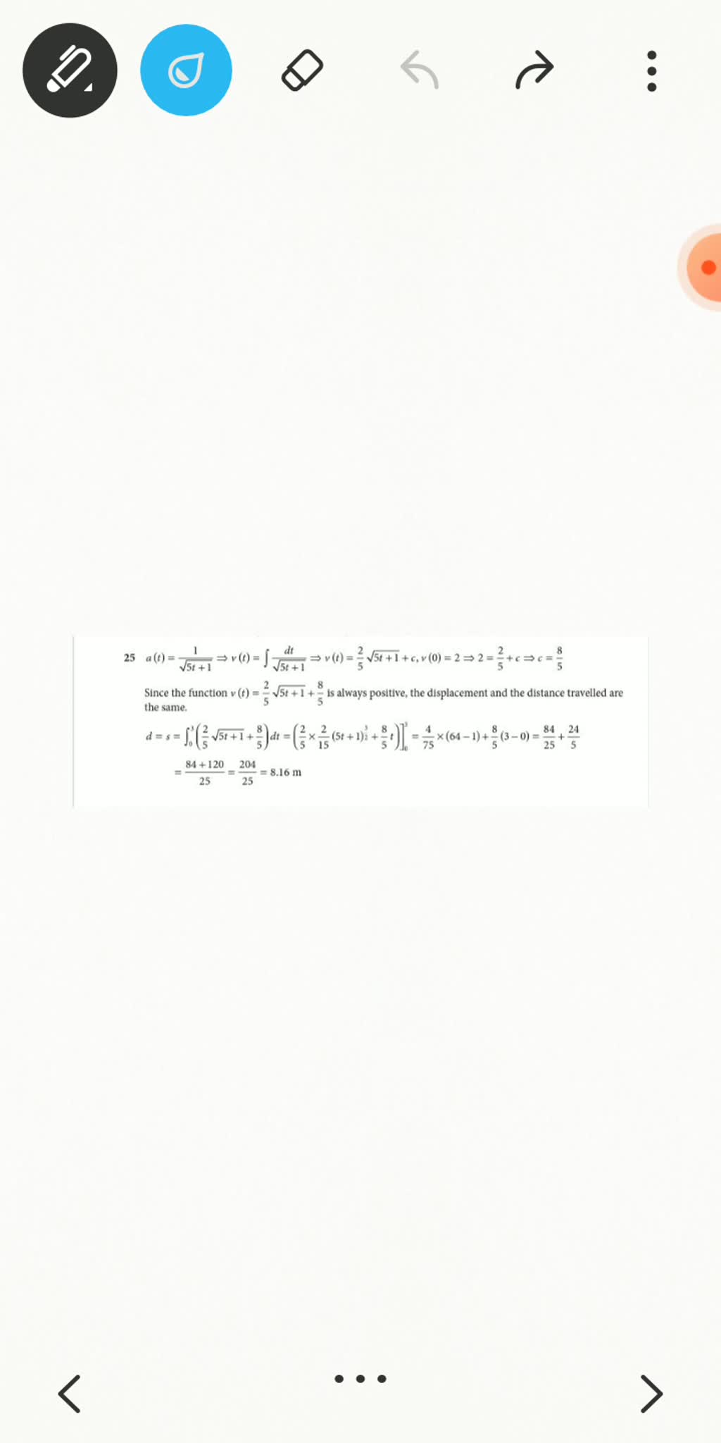 Solved An Object Moves With An Acceleration A T M S 2 Along The S