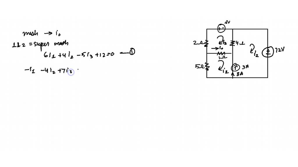 SOLVED:Use mesh analysis to obtain io in the circuit of Fig. 3.79.
