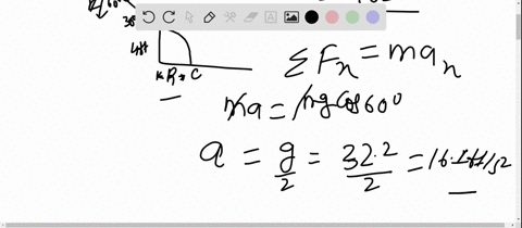 SOLVED:A 40-lb suitcase slides from rest 20 ft down the smooth ramp. Determine the point where ...