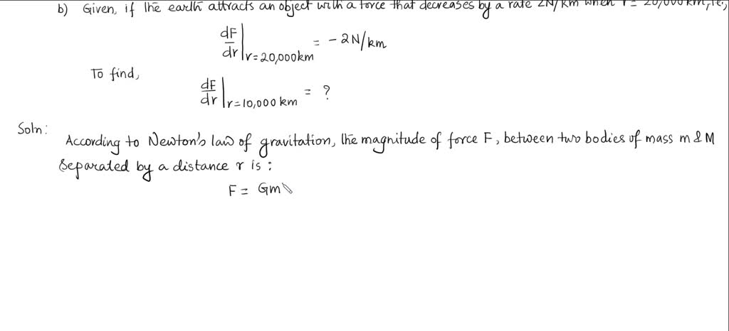 SOLVED: Newton's Law of Gravitation says that the magnitude F of the ...