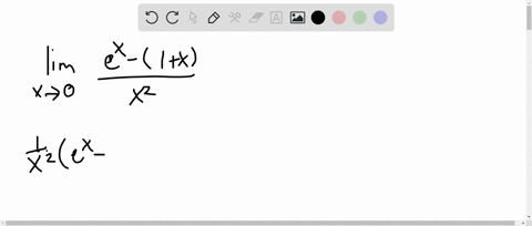 SOLVED:Use series to evaluate the limits. limx → 0(e^x-(1+x))/(x^2)