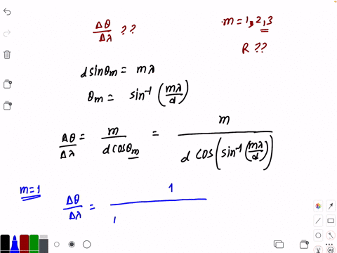 SOLVED:Consider a diffraction grating of width 5 cm with slits of width 0.0001 cm^' separated by ...