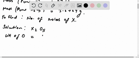 In an experiment, it is found that 2.0769 g of pure X produces 3.6769 g ...