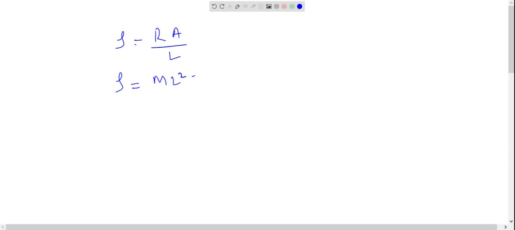 SOLVED:The dimensional formula of resistivity of a conductor is a. [M L ...