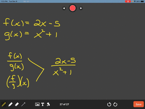 SOLVED:If the equations of two functions are given, explain how to obtain the quotient function ...