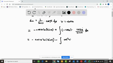 SOLVED:Evaluate ∫sinx ln(sinx) d x . Hint: Use Integration by Parts as ...