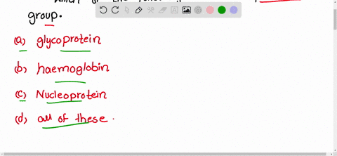 SOLVED:Which of the following contain prosthetic group? (a ...