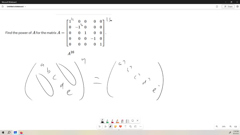 If a matrix A=[ 1 0 0 0 -1 0 1 0 1 ], find the matrix A^32, using Cayley Hamilton Theorem ...