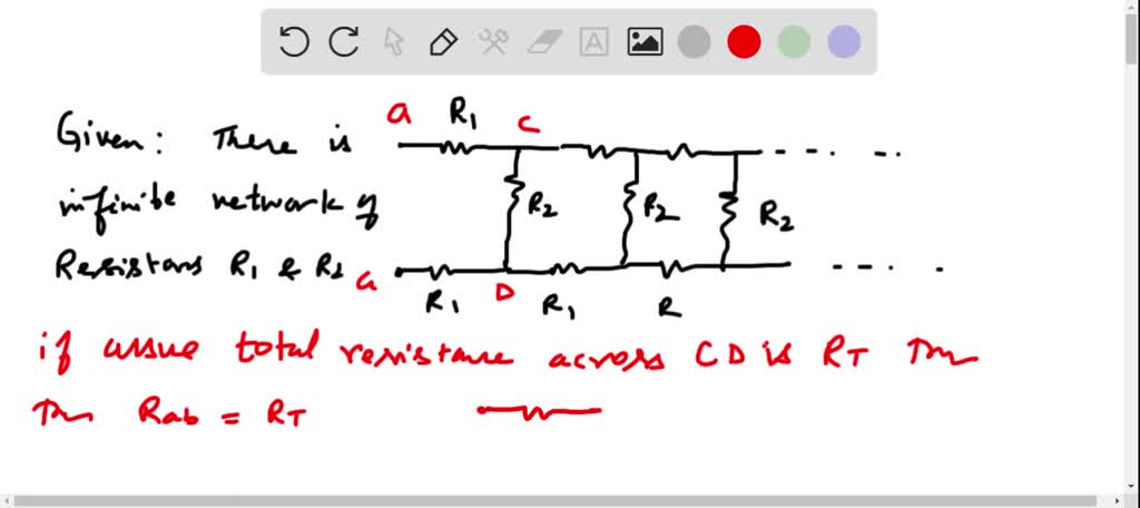 As shown in Fig. P 26.83, a network of resistors of resistances R1 and ...
