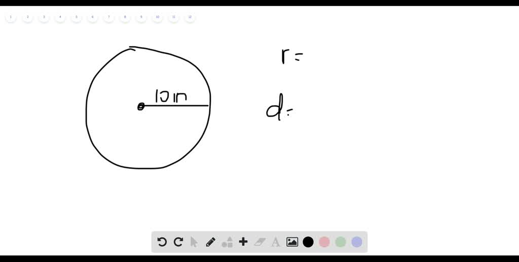 SOLVED:Find the radius and diameter of the circle. (Skills Review ...