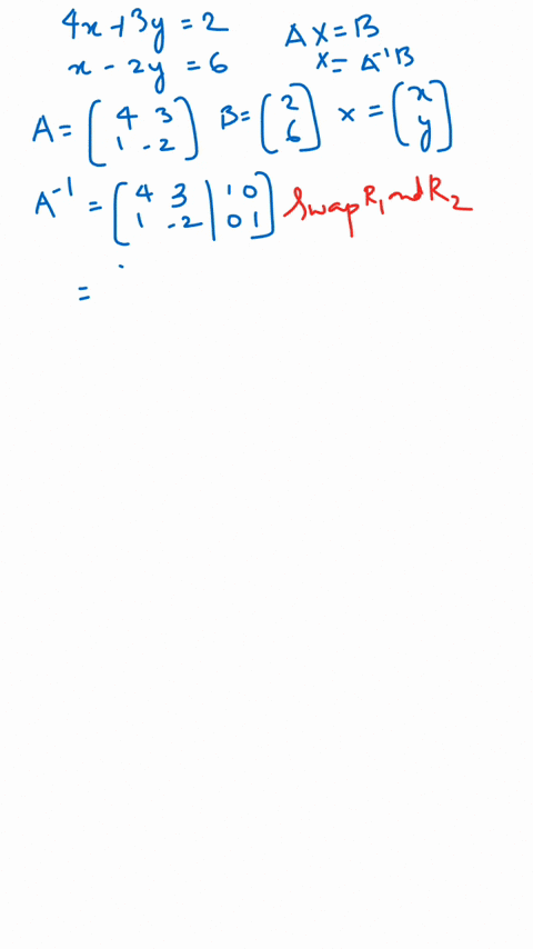 SOLVED:Solve the system of equations using the inverse of the ...