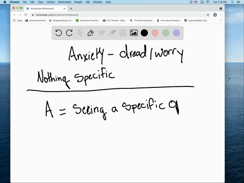 ⏩SOLVED:Anxiety that takes the form of an irrational fear and… | Numerade