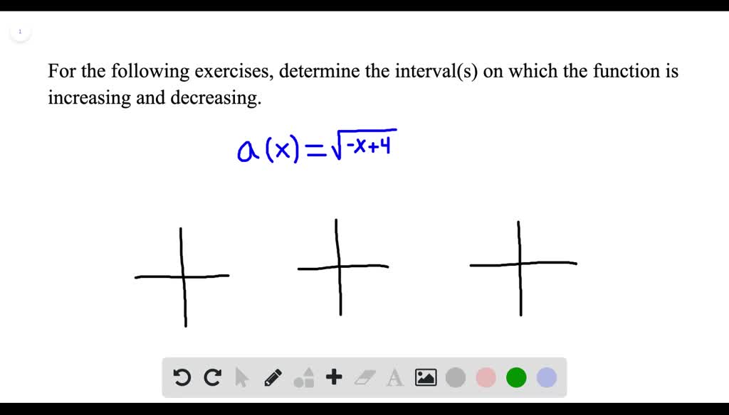 SOLVED:For the following exercises, determine the interval(s) on which ...