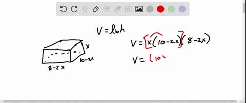 SOLVED:The volume, V, of a rectangular solid with length l, width w ...